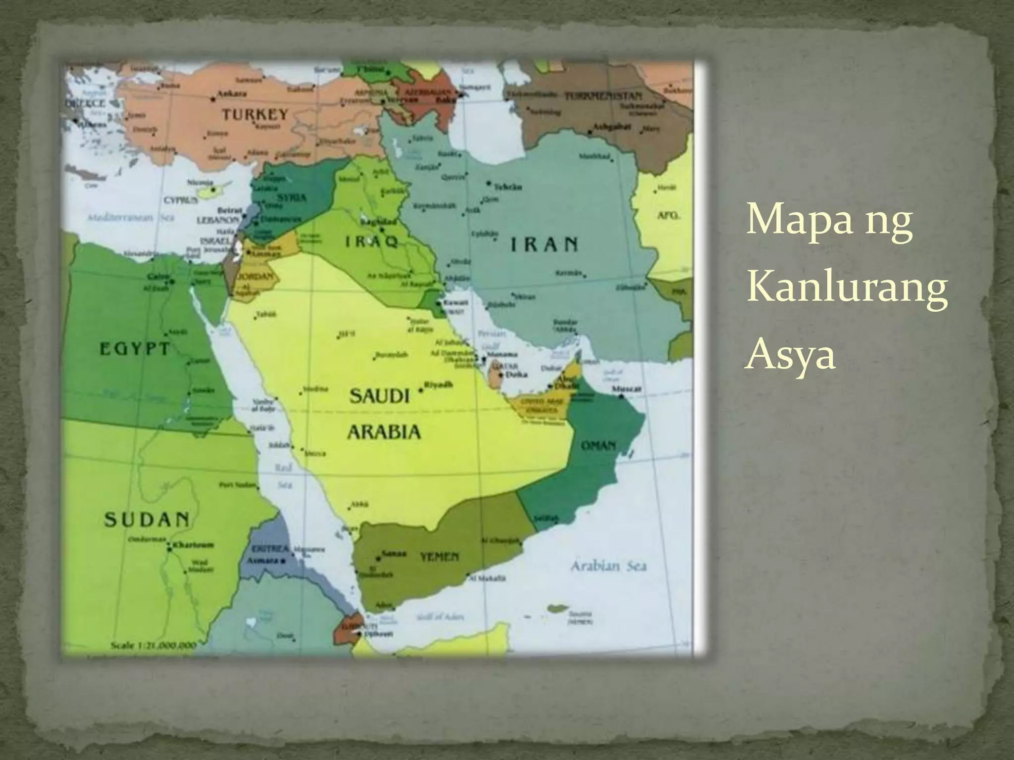 Kanlurang asya | PPTX