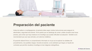 Introduccion al esofagograma y sus características | PPTX