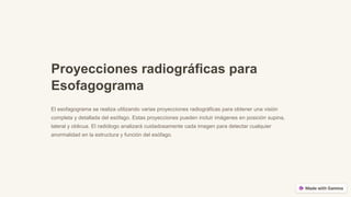 Introduccion al esofagograma y sus características | PPTX