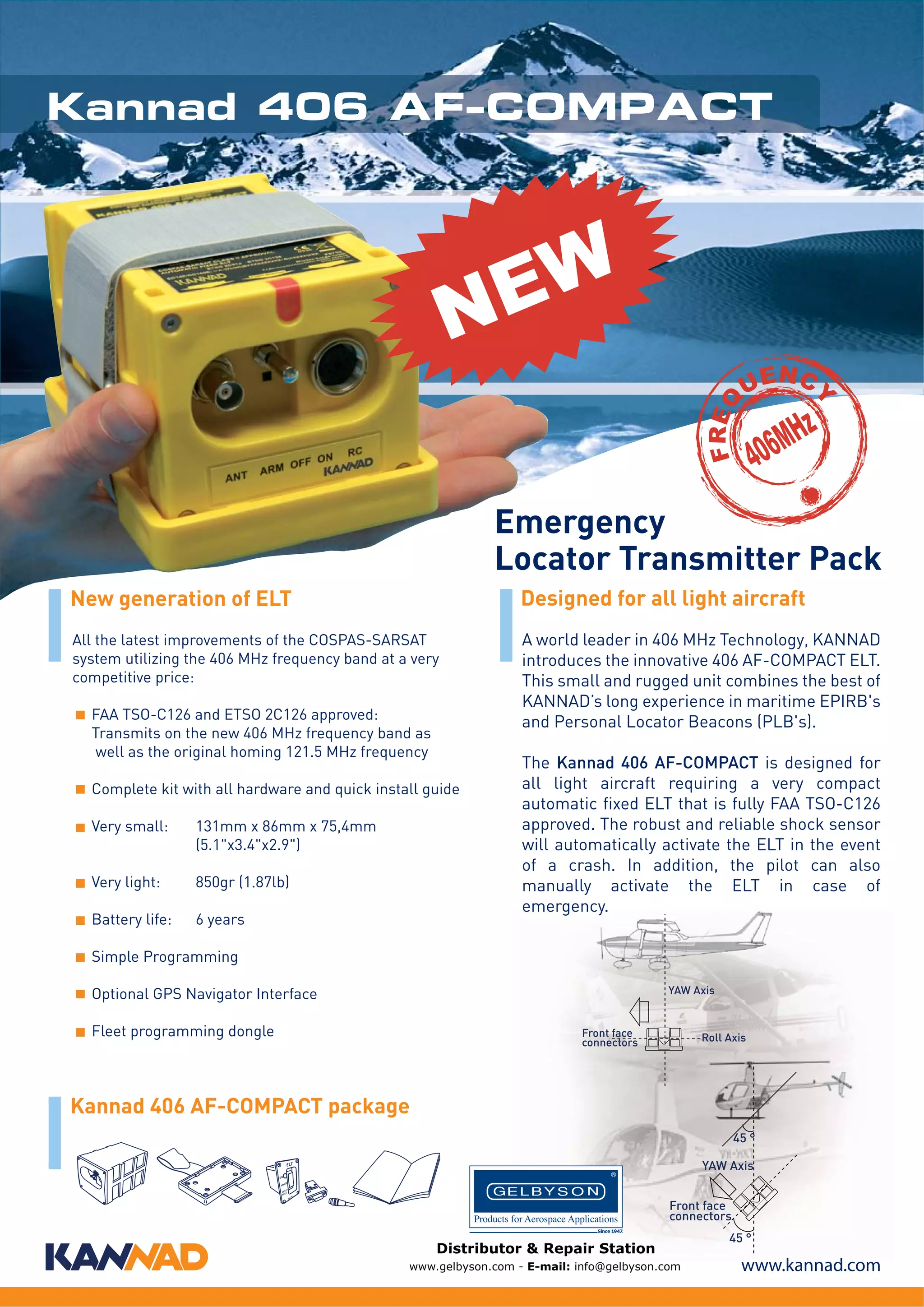 Kannad 406 af compact | PDF | Radio Control | Hobbies & Interests