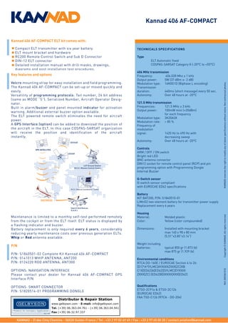 Kannad 406 af compact | PDF