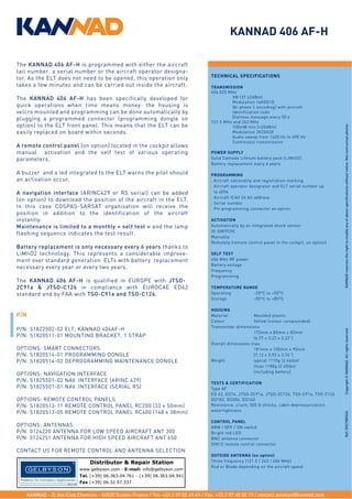 Kannad 406 af h | PDF