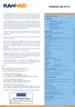 Kannad 406 ap h | PDF