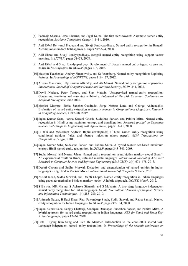 KANNADA NAMED ENTITY RECOGNITION AND CLASSIFICATION | PDF