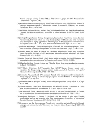 KANNADA NAMED ENTITY RECOGNITION AND CLASSIFICATION | PDF