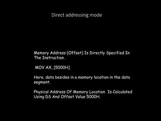 Adressing modes of 8086 | PPT
