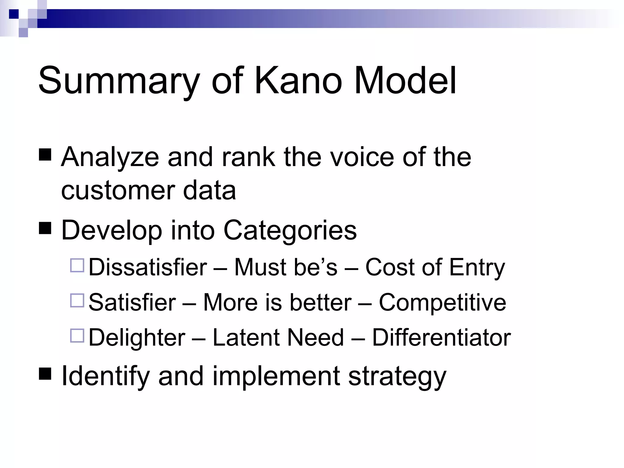 Kano Model | PPT