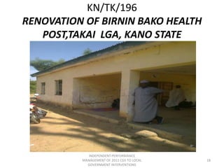 Kano sample pictorial presentation of some projects (kano) | PPTX
