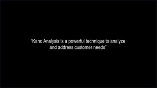 Creating products for customer delight using KANO | PPT