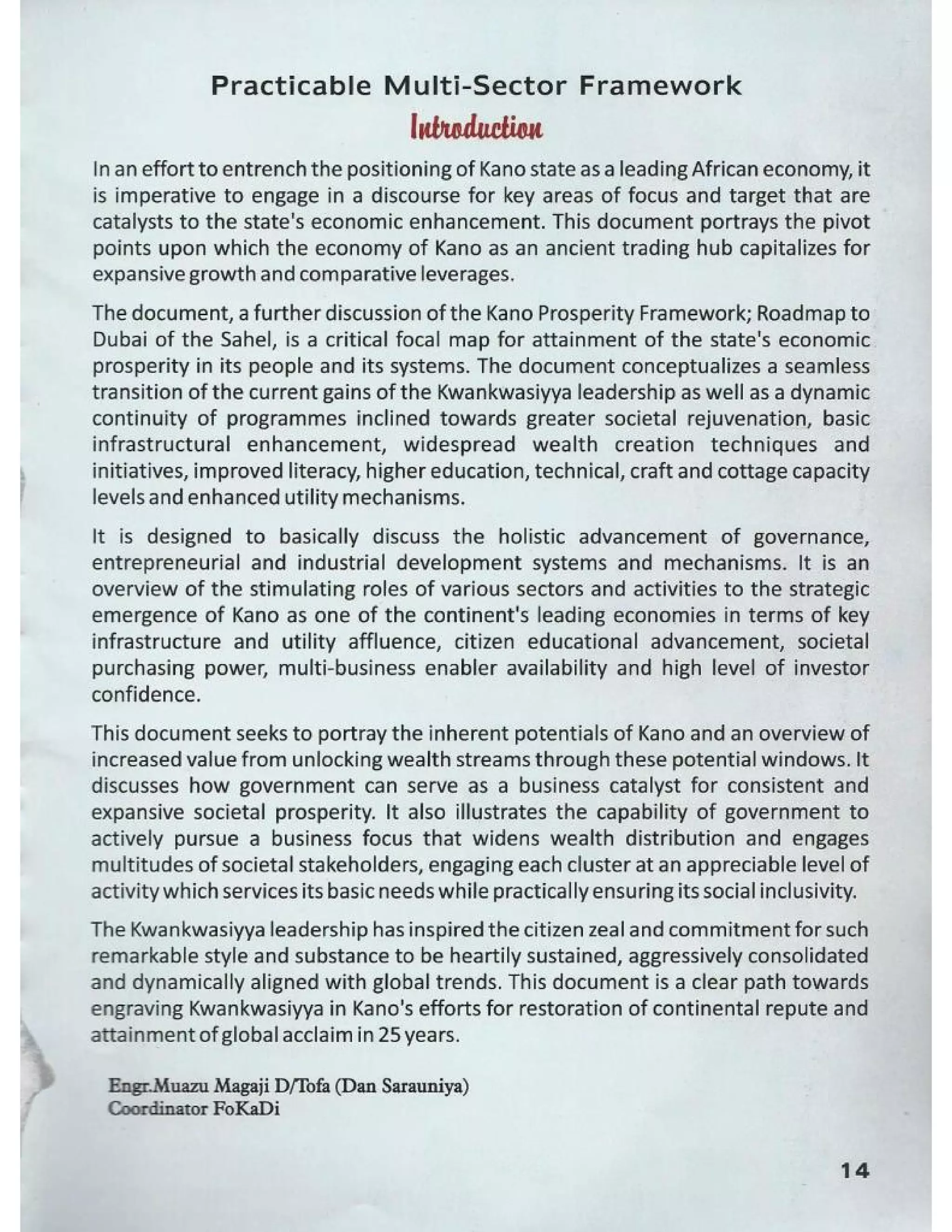 Kano prosperity framework | PDF