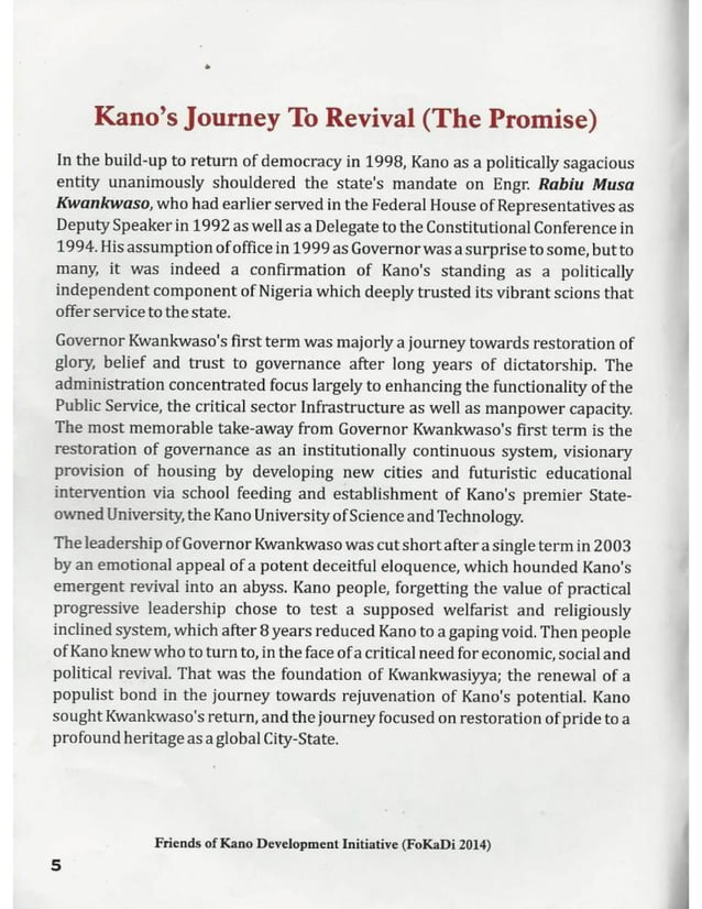 Kano prosperity framework | PDF