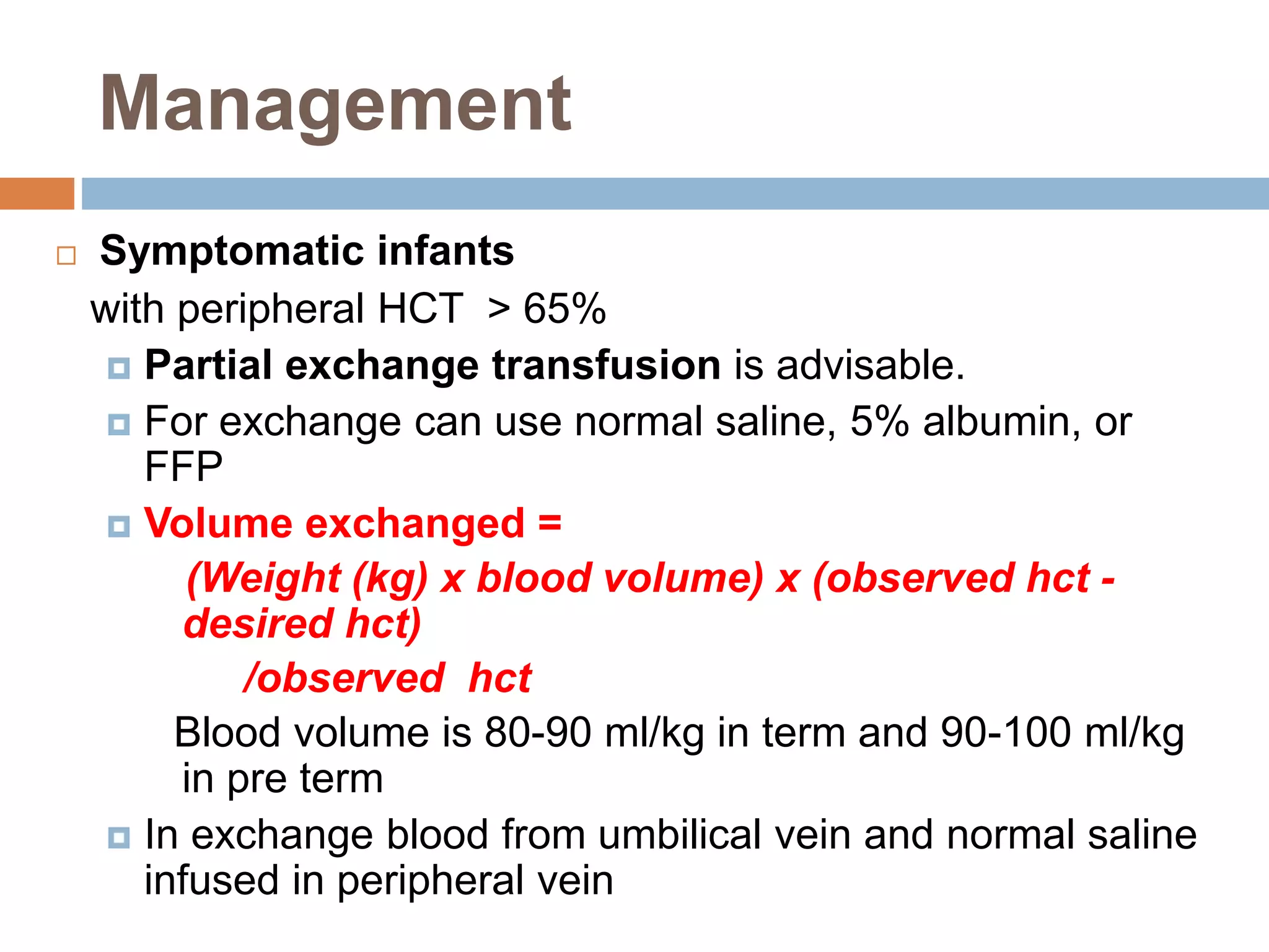 Polycythemia in newborn | PPTX