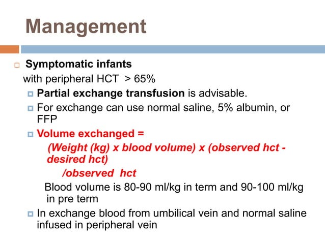 Polycythemia in newborn