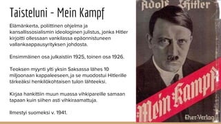 Kansallissosialismi ja natsien valtaannousu | PPT