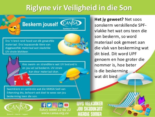 KANSA Wys Velkanker jou Skadukant hierdie Somer Afrikaans