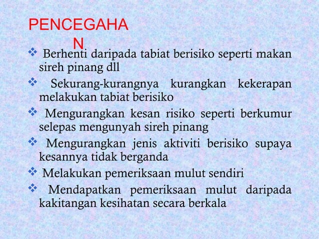 Kanser mulut | PPT