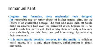 kant- a renowned western political theorist | PPTX