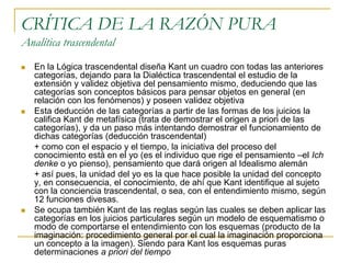 Kant critica razon pura | PDF