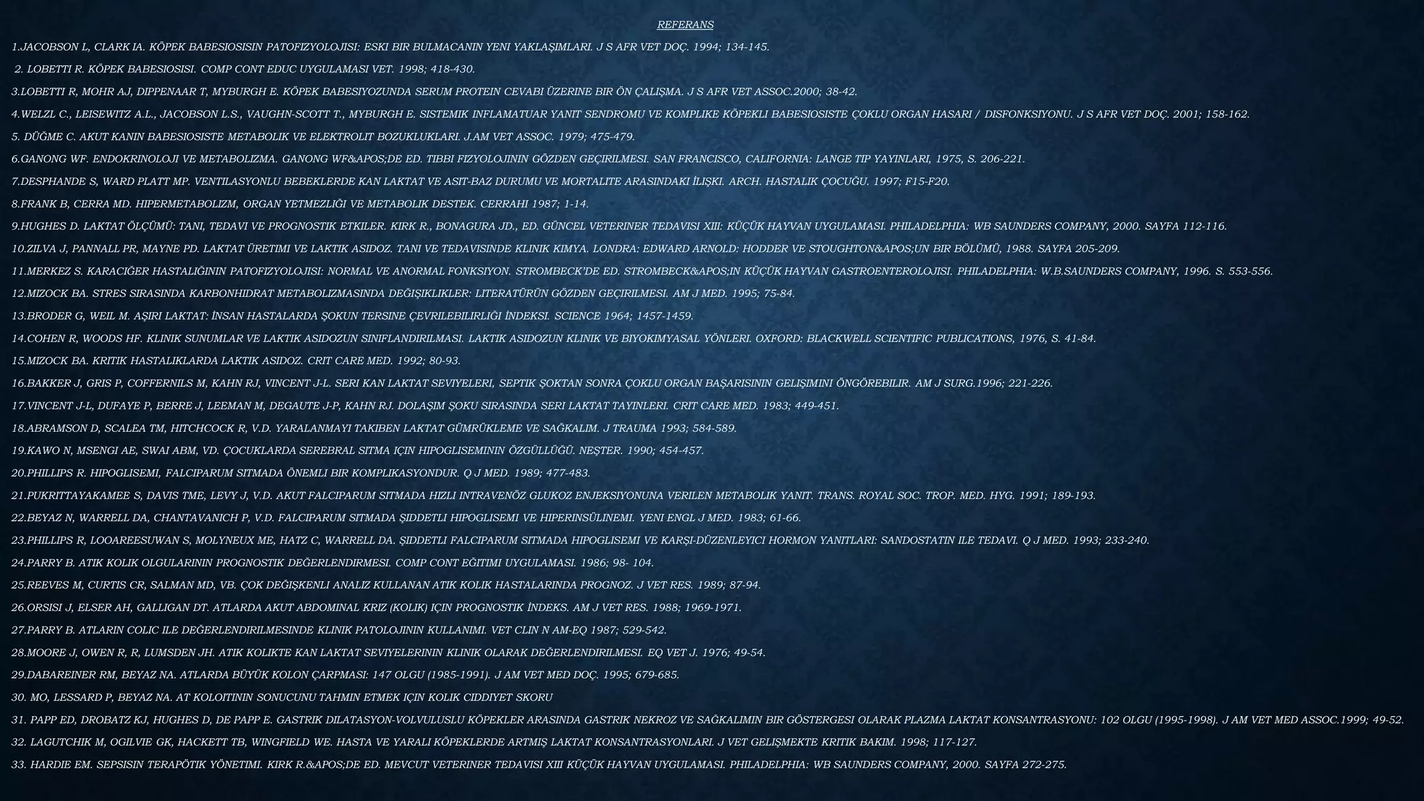 Kan tablosu babesiosis | PPTX