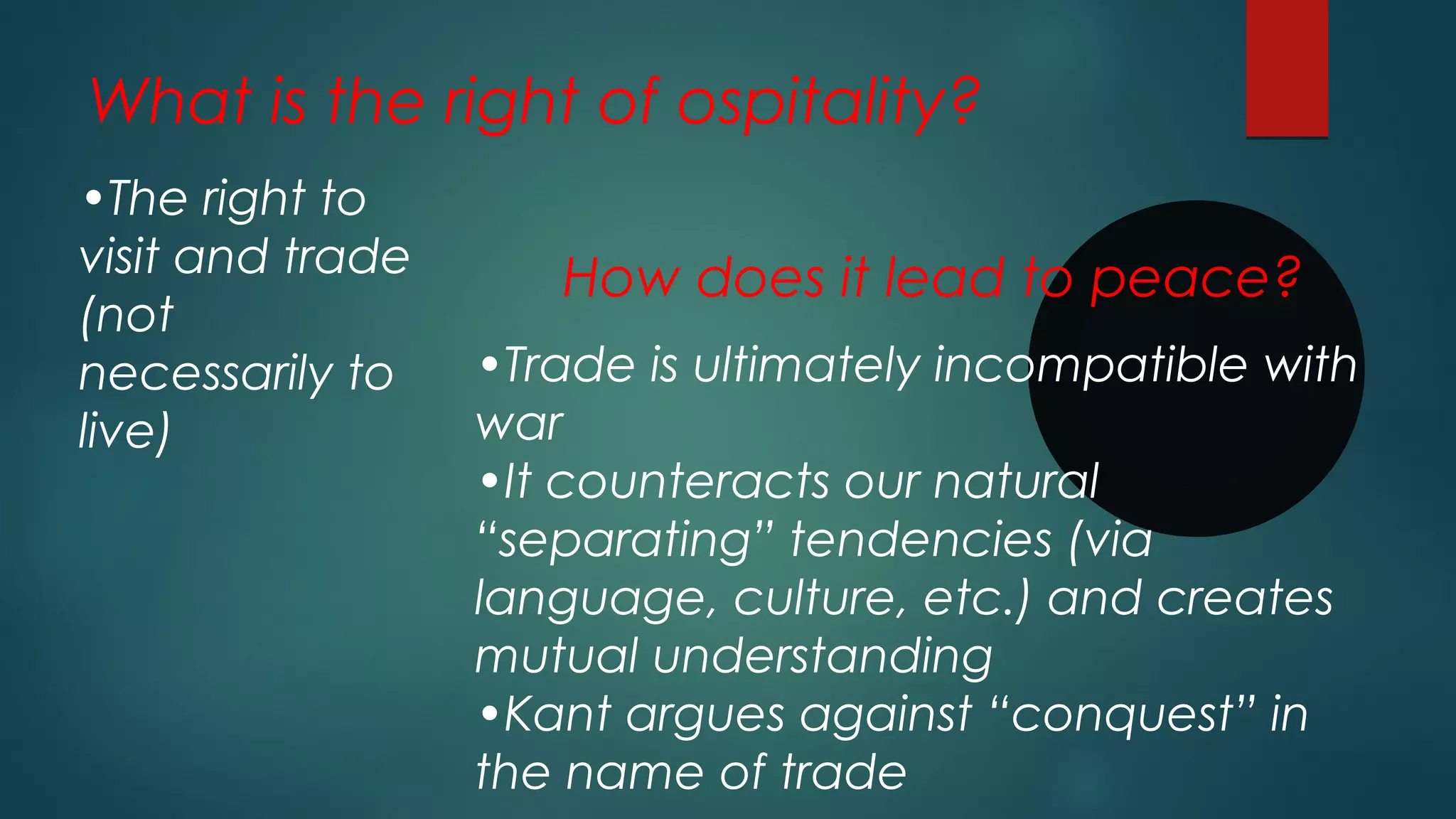 Kant, The perpetual peace | PPT