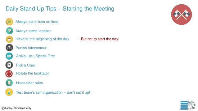 full-stack agile - Daily Stand Up: The Art of Standing up and Talking