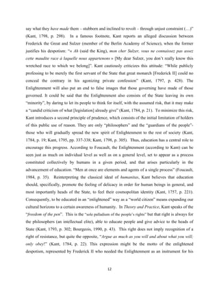 Kant and the Enlightenment | PDF