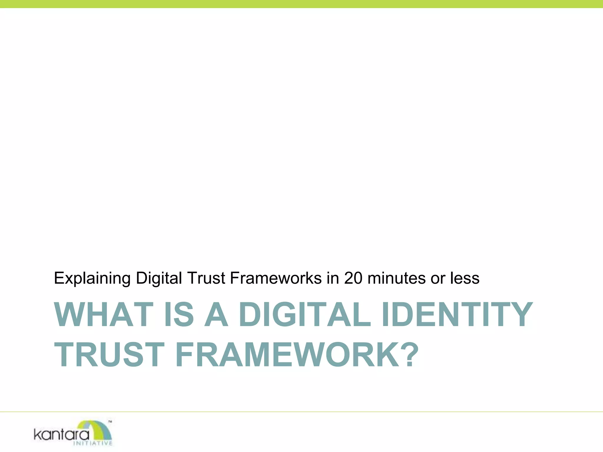 Trust Frameworks Explained | PPTX