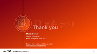 Kantar Brand Footprint India 2024- UPDATED_UNDER EMBARGO TILL THURSDAY ...
