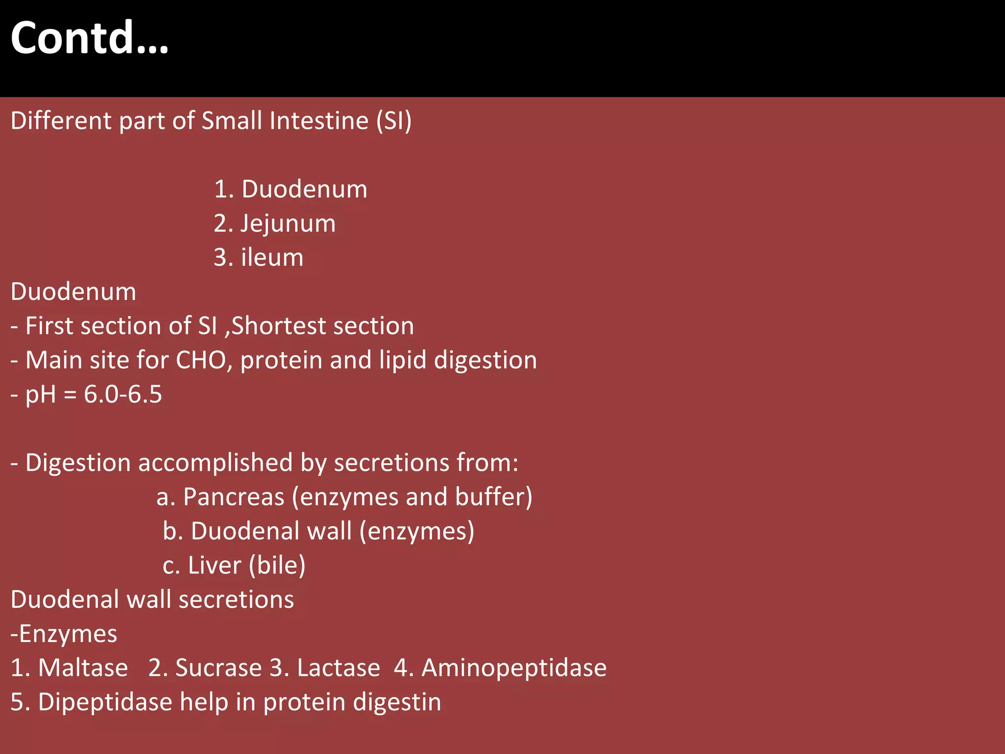 Digestion in monogastric animal and hormonal control | PPT