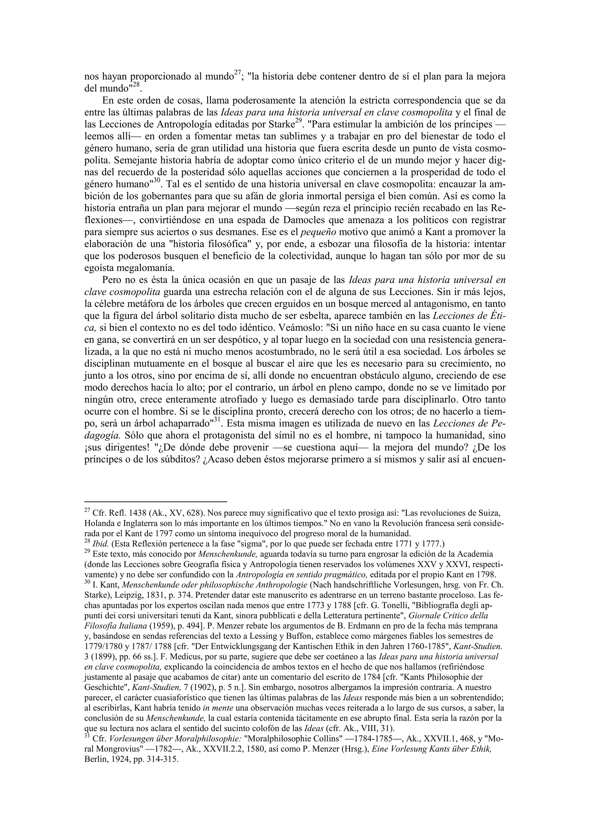 Kant emmanuel ideas para una historia universal | PDF