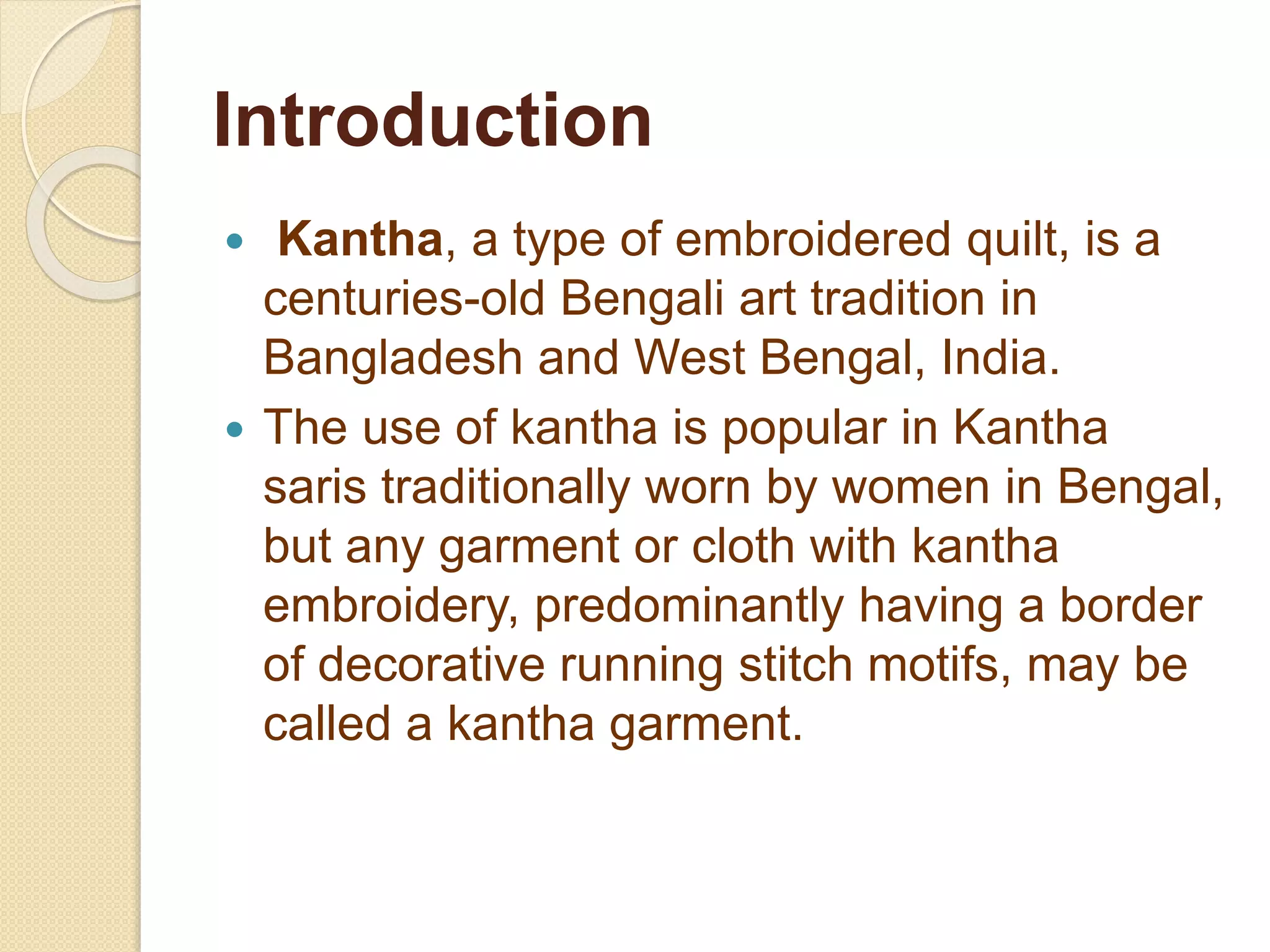 Kantha ppt | PPTX