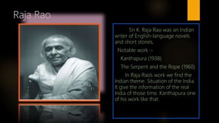 Kanthapura social,politic and religious,aspects | PPT