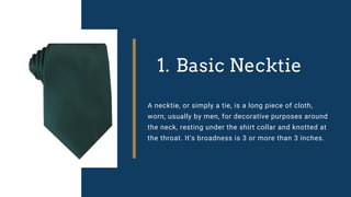 Kanthlangot presents different types of neckties | PDF