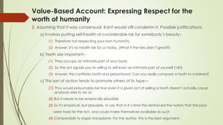 Kantian Condemnation of Commerce in Organs | PPT