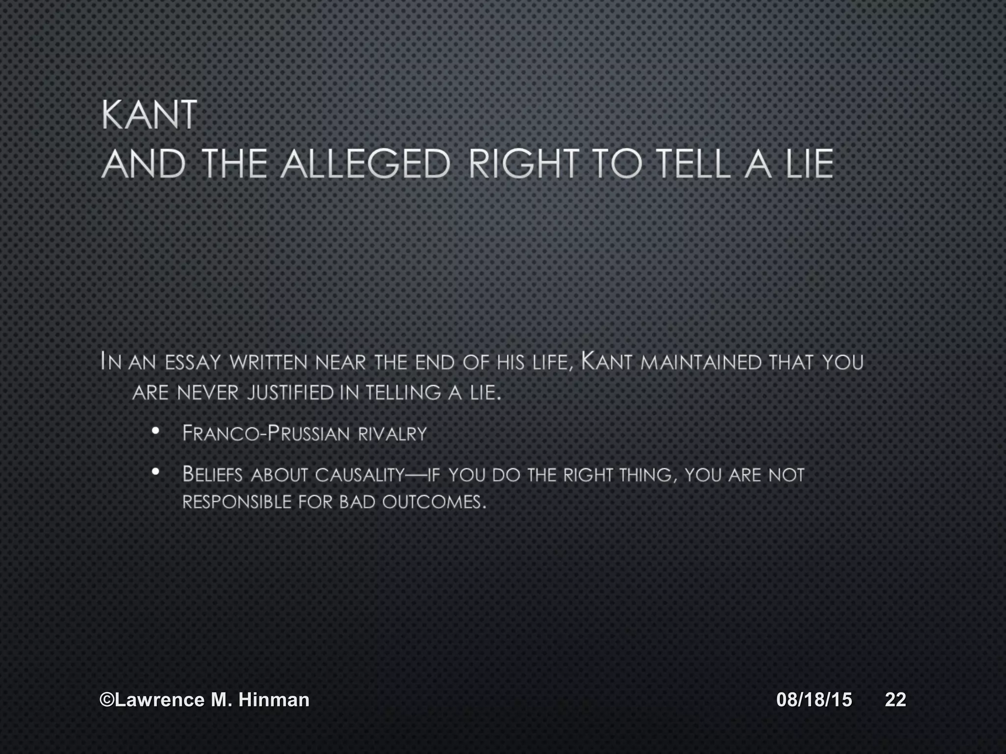 Kantian Ethics | PPT