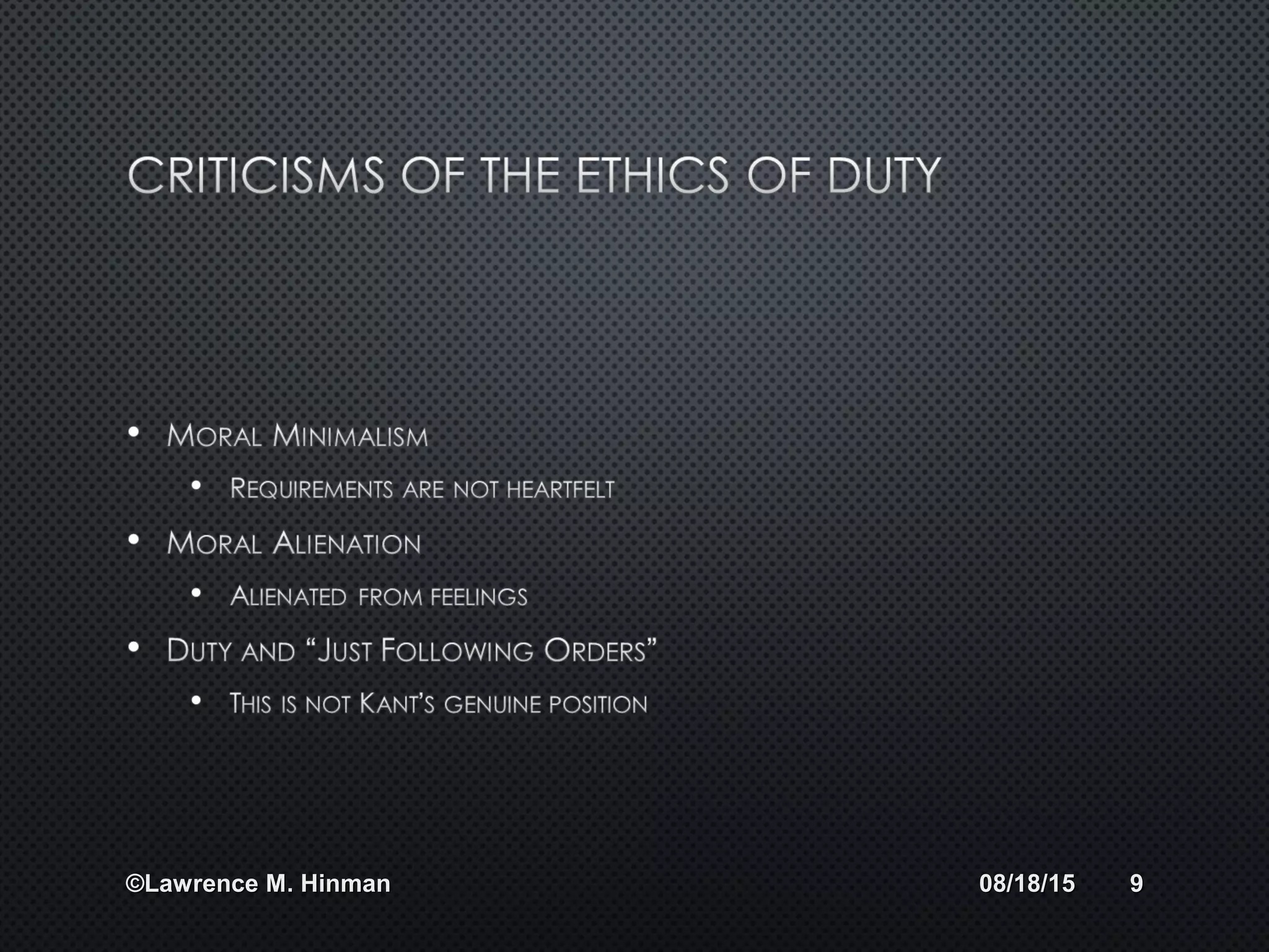 Kantian Ethics | PPT