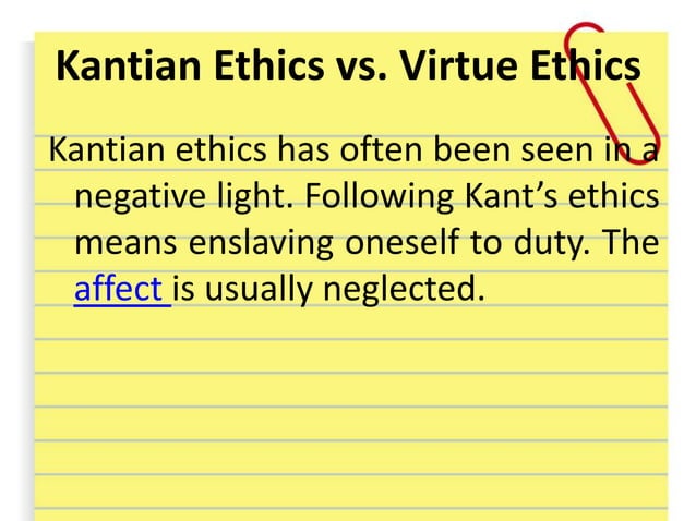 Kantian moral maturity and the cultivation of character | PPT