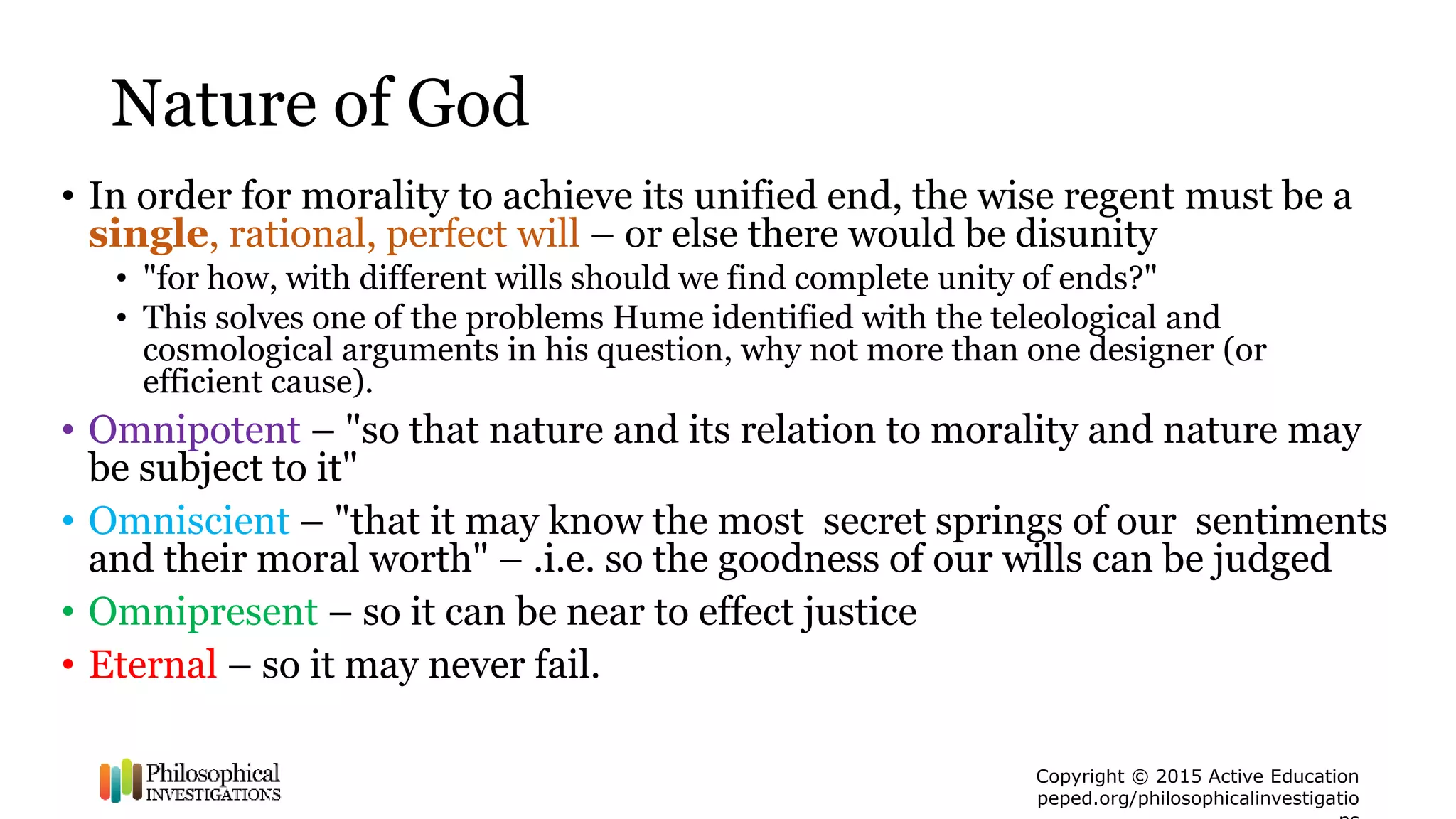 Kant's Moral Argument for the existence of God | PPTX
