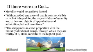 Kant's Moral Argument for the existence of God | PPTX