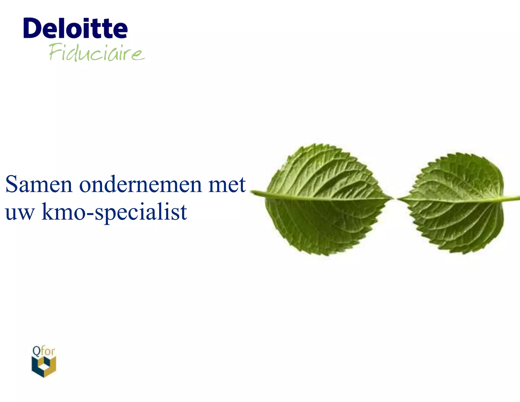 Deloitte Fiduciaire - kantoor Antwerpen | PPT