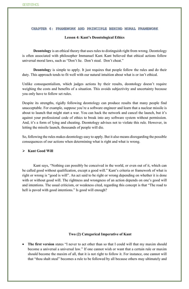 Kant’s Deontological Ethics.docx