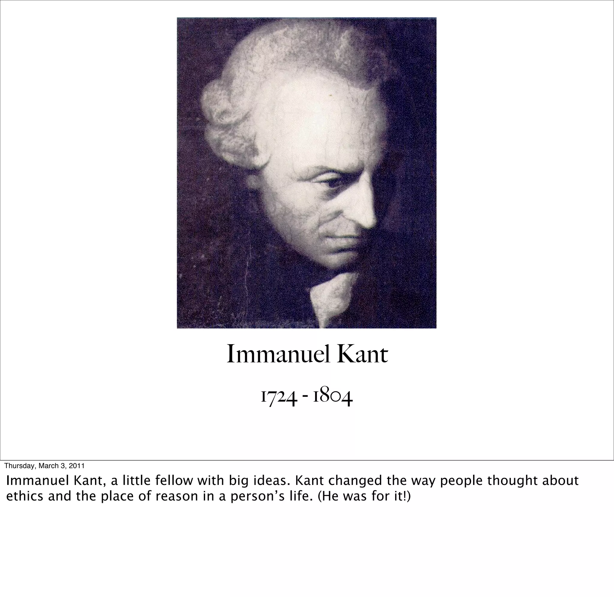Kant's ethical system | PPT