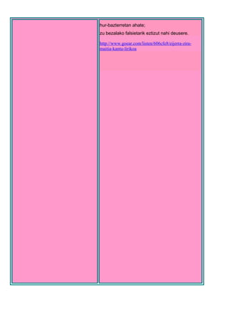 Kantu kontari ikasleentzako matreriala | DOC