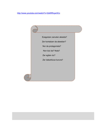 Kantu kontari ikasleentzako matreriala | DOC