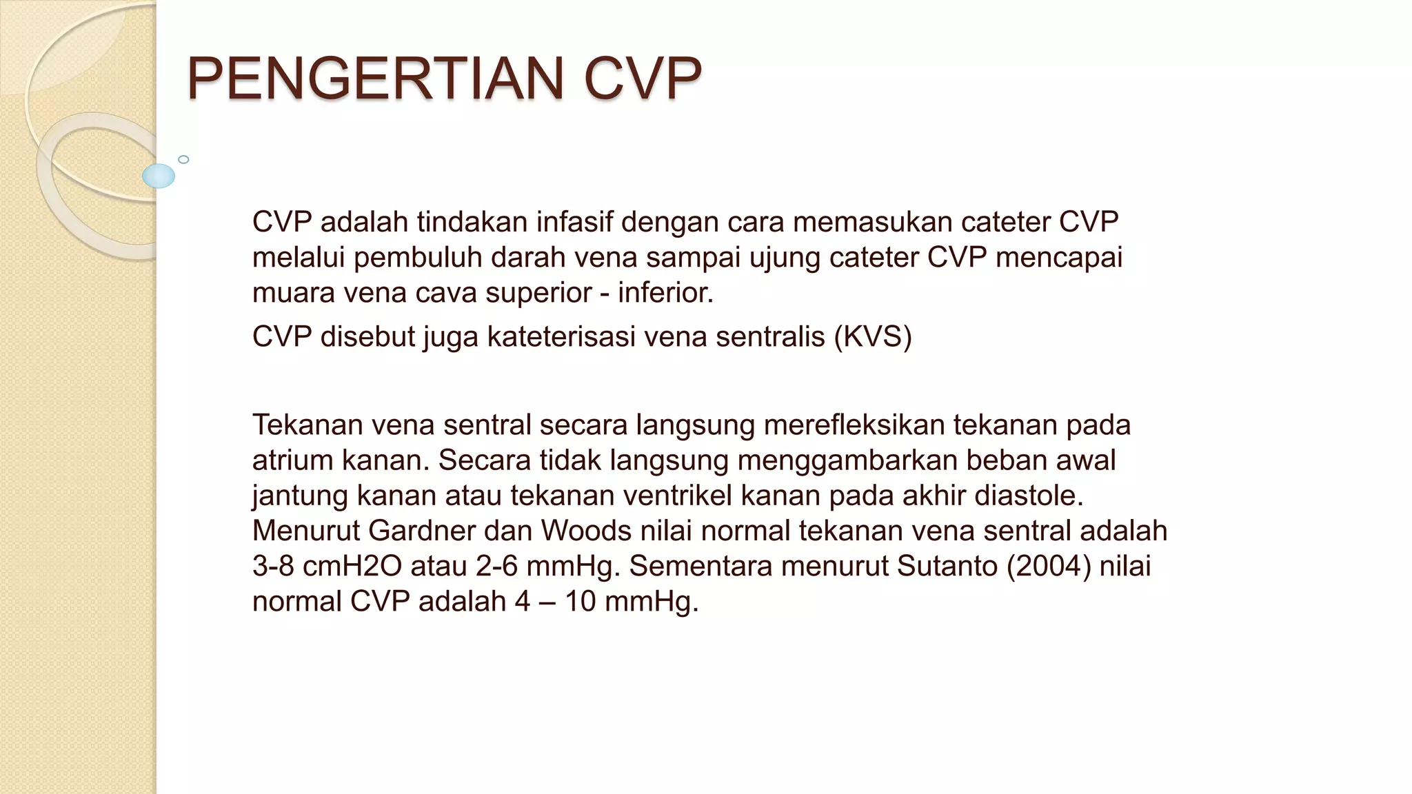 Kanulasi vena central | PPTX