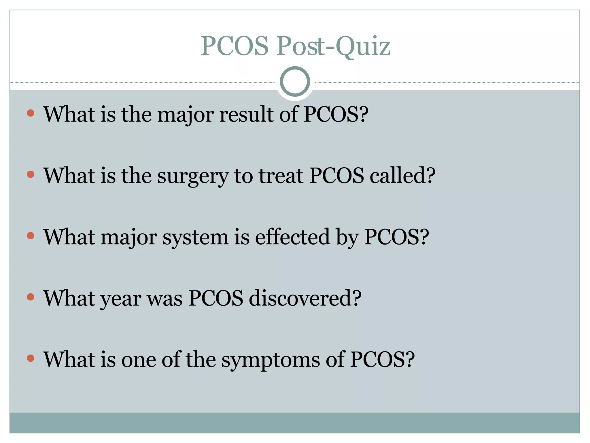 Student Work - PCOS | PPT