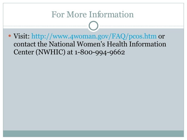 Student Work - PCOS | PPT