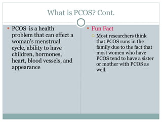 Student Work - PCOS | PPT