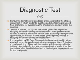 Impact Of Diagnostic Test For Enhancing Student Learning At Elementary ...