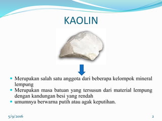Kaolin | PPTX